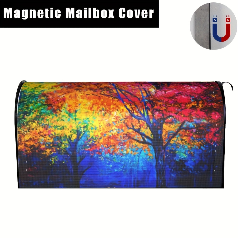 Autumn Fall Trees Mailbox Cover Magnetic Post Box Cover - Temu Canada