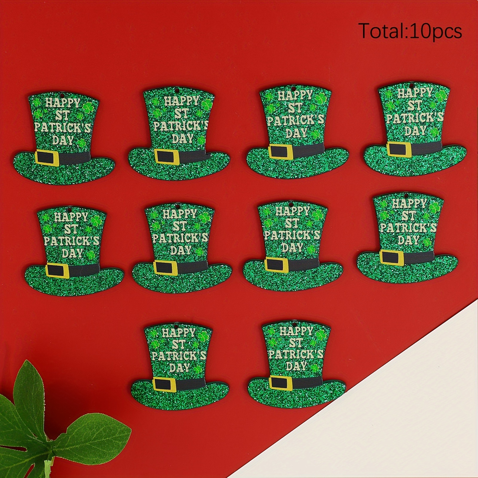 Green Cross Hat Acrylic Pendants For Diy Earrings Necklace - Temu Australia