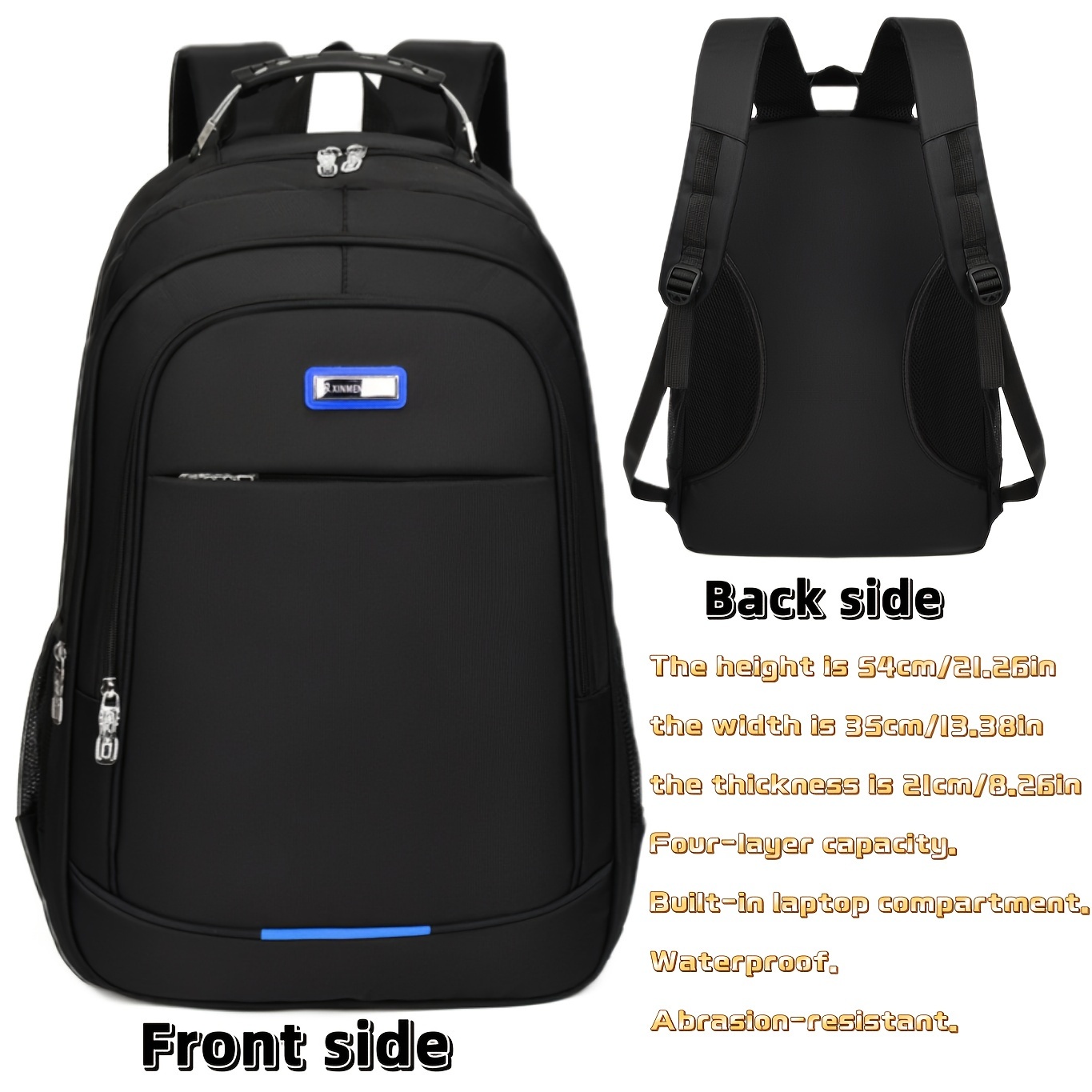 Men's Simple Trendy Business Computer Backpack, Short Trip Travel Bag ...
