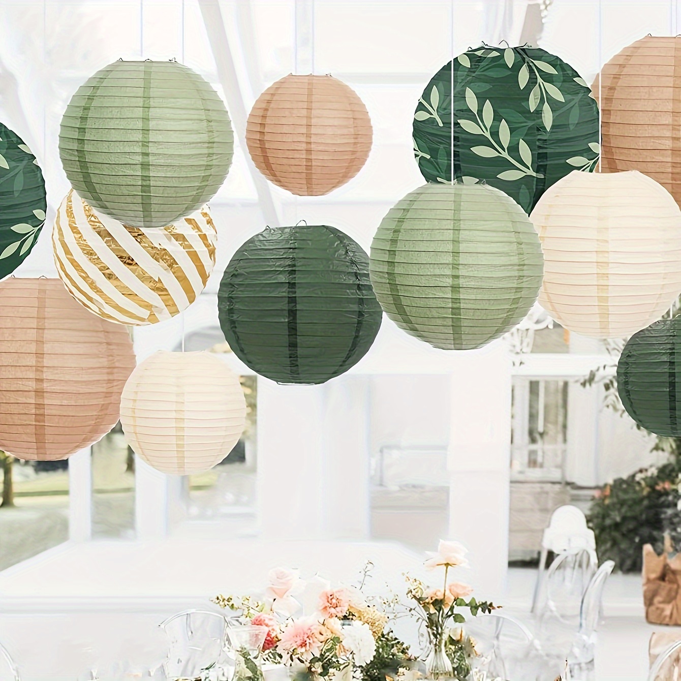 Brown paper lanterns store