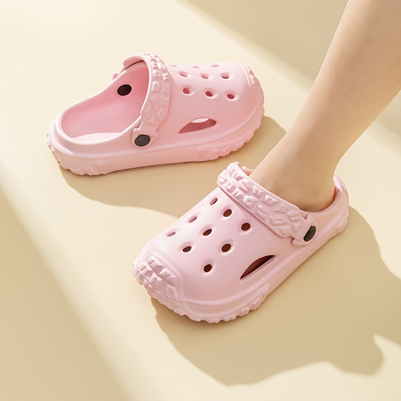 Casual Cute Solid Color Breathable Clogs Girls Lightweight - Temu Ireland