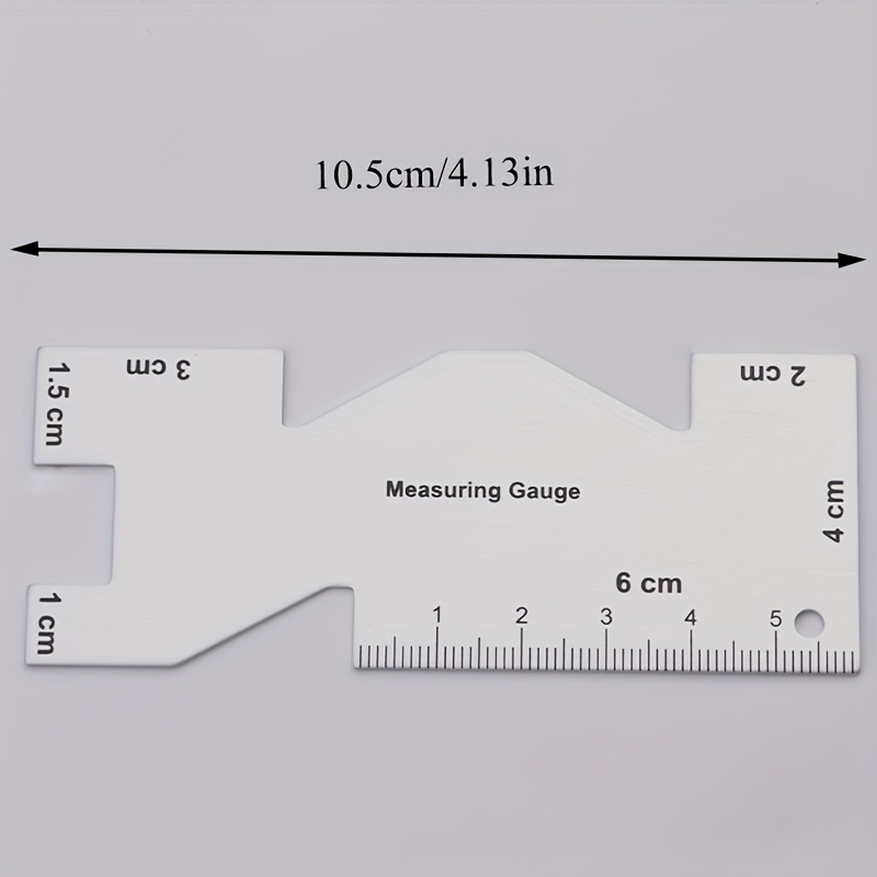 1pc 縫製定規、小型アルミニウム定規、手動生地切断と Diy デザインに使用 Temu Japan