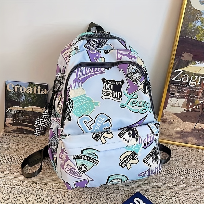 Creative Backpack Large Capacity Schoolbag (without Pendant) - Temu ...