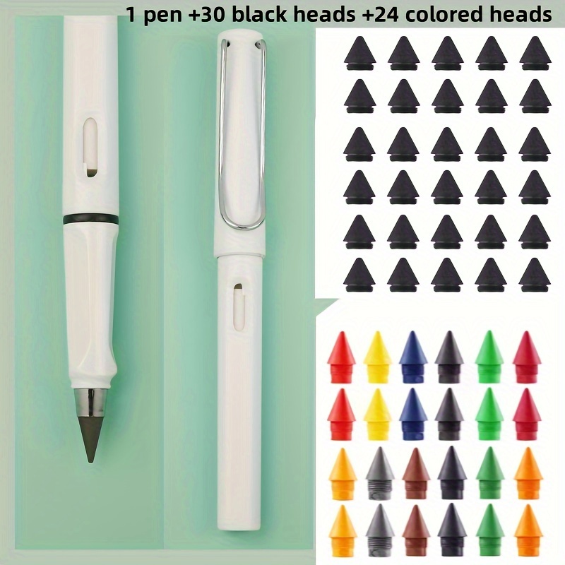 1 Pen +30 Black Heads +24 Color Heads New 2023 Writing - Temu Canada