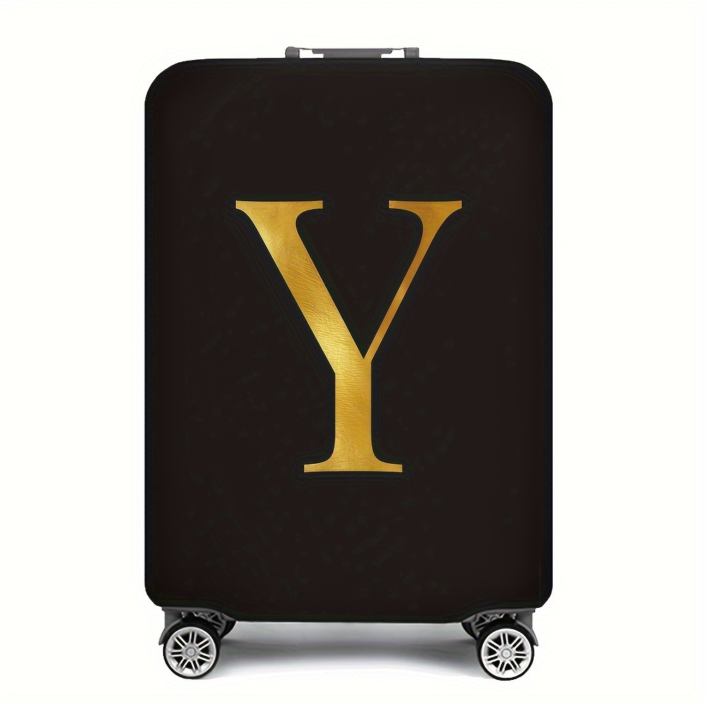 Golden Letter Pattern Luggage Case Cover Lightweight Temu United Arab Emirates 