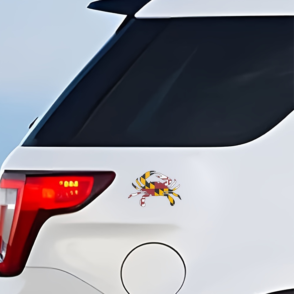 Show weather Crab State Flag Auto Decal! - Temu Australia