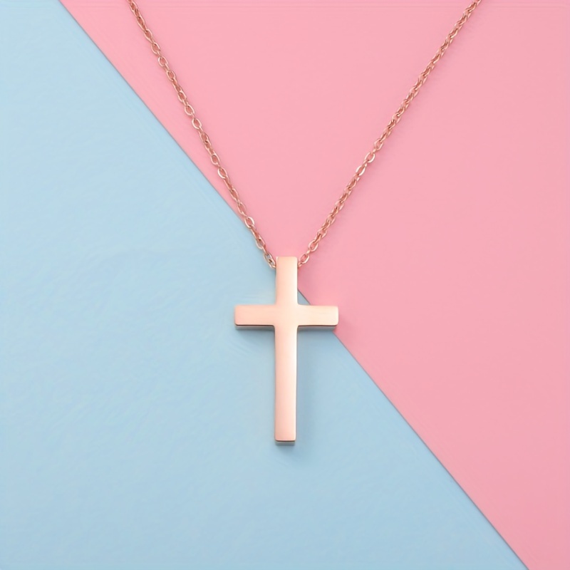 Men's Personalized Customized Cross Pendant Necklace - Temu United Kingdom