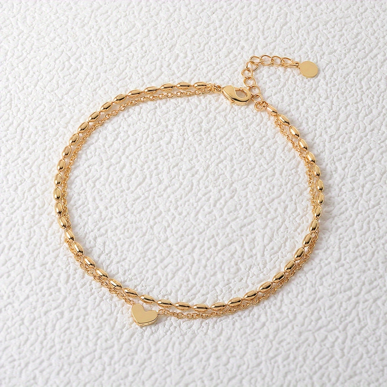 Minimalist Double layer Anklet Cute Retro Party Jewelry - Temu United ...