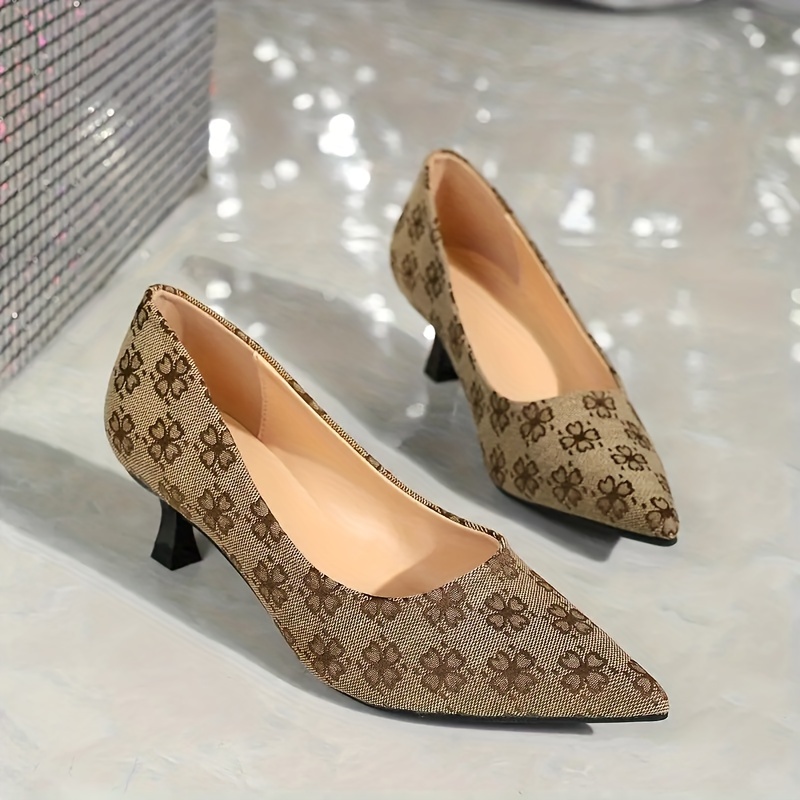 Women s Floral Pattern Shoes Elegant Slip Shallow Mouth - Temu New Zealand