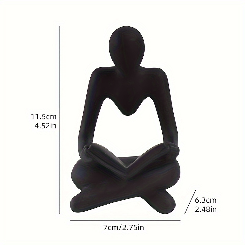 European Style Statue Abstract Sculpture Character Reading - Temu