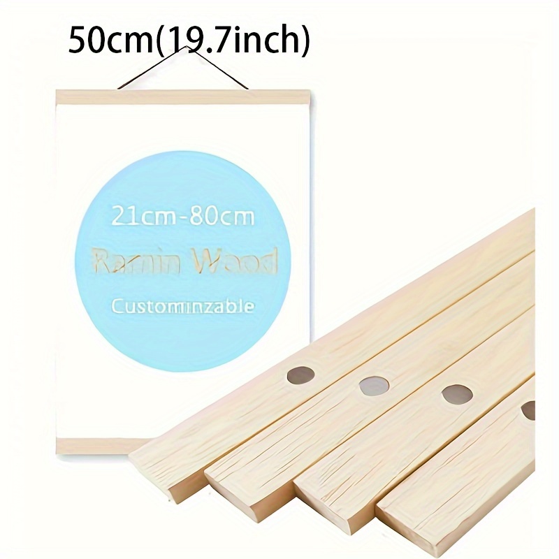 Magnetic Diy Wood Poster Frame Teak Pine Photo Hangers - Temu United ...