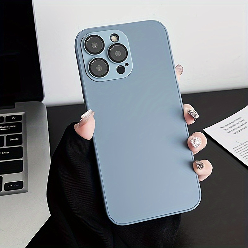 Plain Color Phone Case Iphone 11 Pro Max 11 14 Pro 14 13 12 - Temu ...