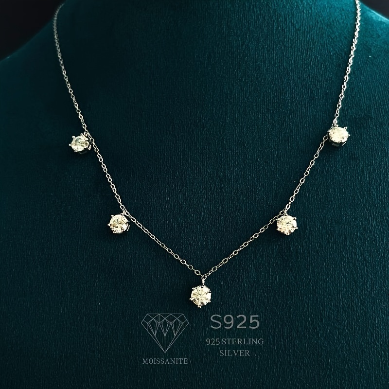 S925 Silver 3.6 Carat Six Prong Moissanite Gypsophila - Temu United Kingdom