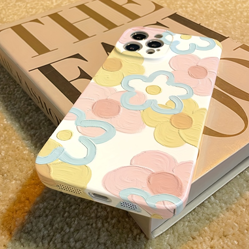 Colorful Flower Film Shell All-inclusive Fine Hole Glossy Anti-drop ...