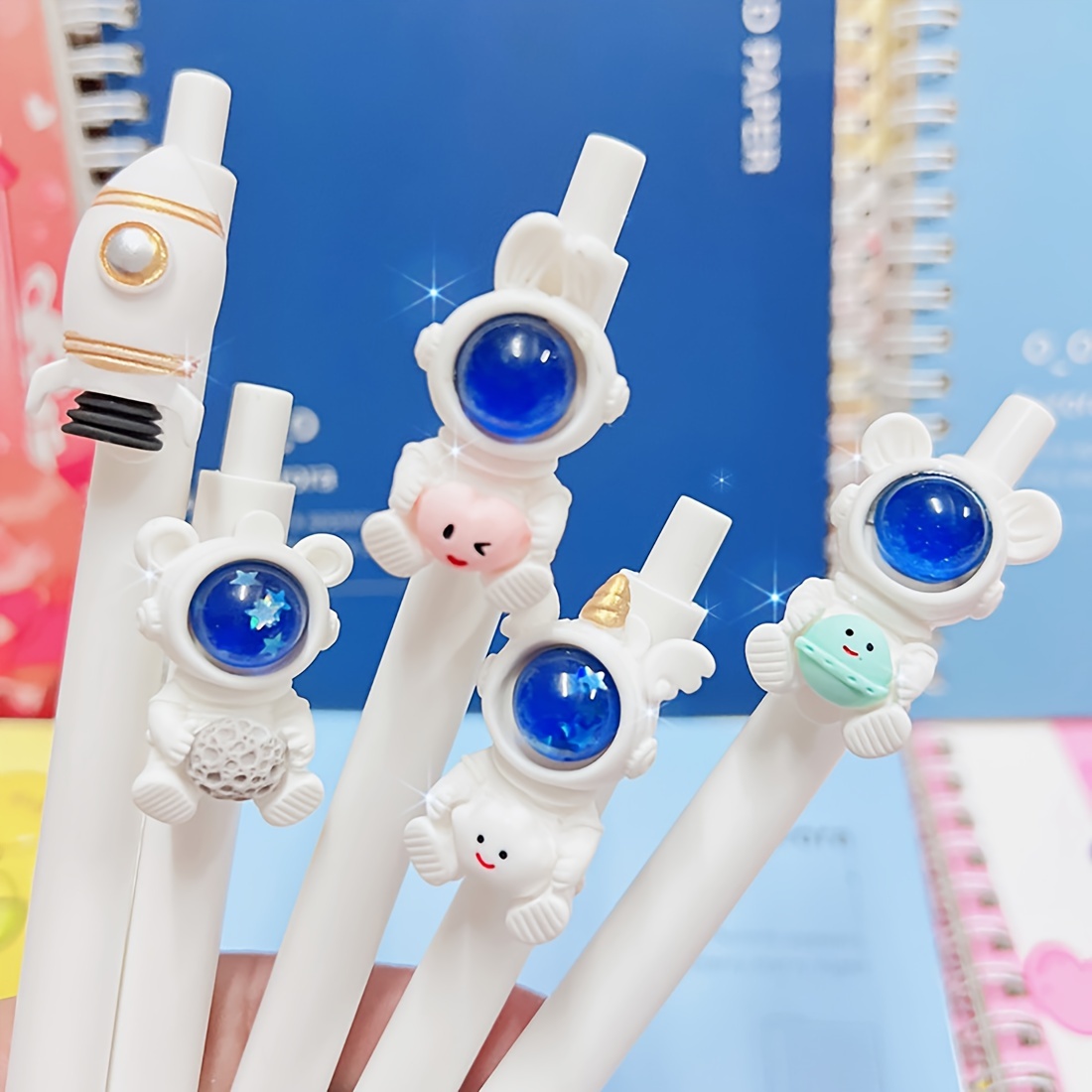 Stylo Gel En Forme De Fusée Astronaute 0.5mm Stylo À Encre Noire ...