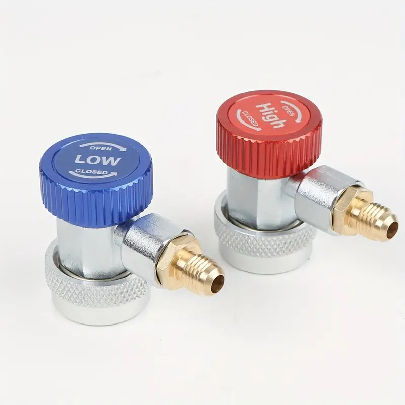 Ac R134a 어댑터 키트 펑크 캔 탭이 있는 134a 퀵 커플러 R134a 퀵 커플러 호스 커넥터 피팅 키트 탱크 어댑터