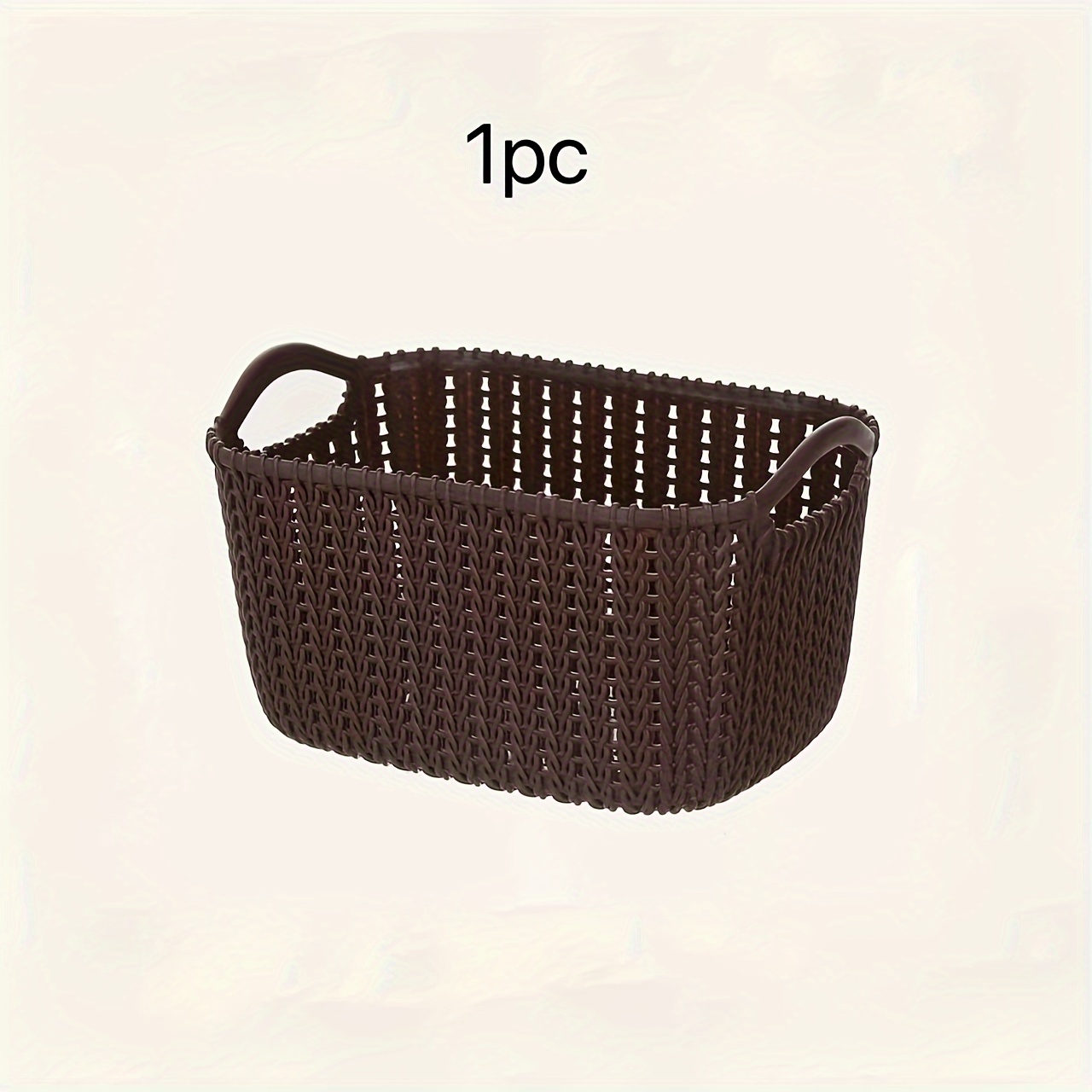 Plastic Storage Basket Imitation Rattan Storage Basket - Temu New Zealand