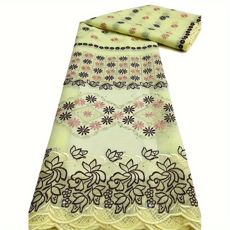 Cotton Lace Fabric White 2024 African Cotton Lace - Temu United Kingdom