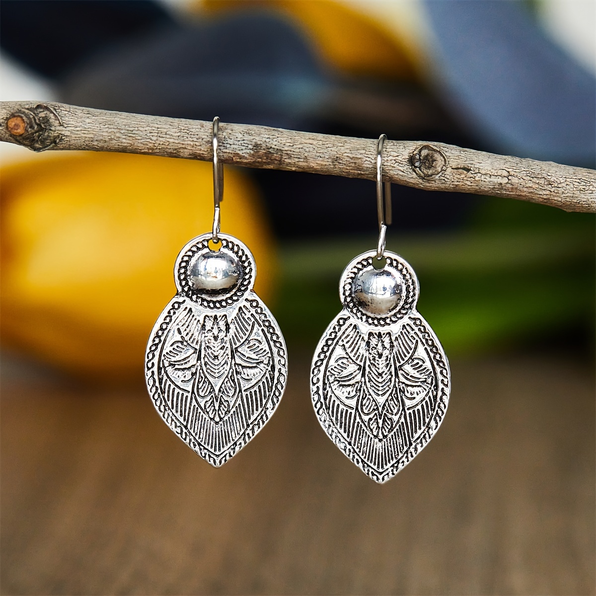 Bohemian Fashion Water Drop Pendant Earrings For Men - Temu United Kingdom