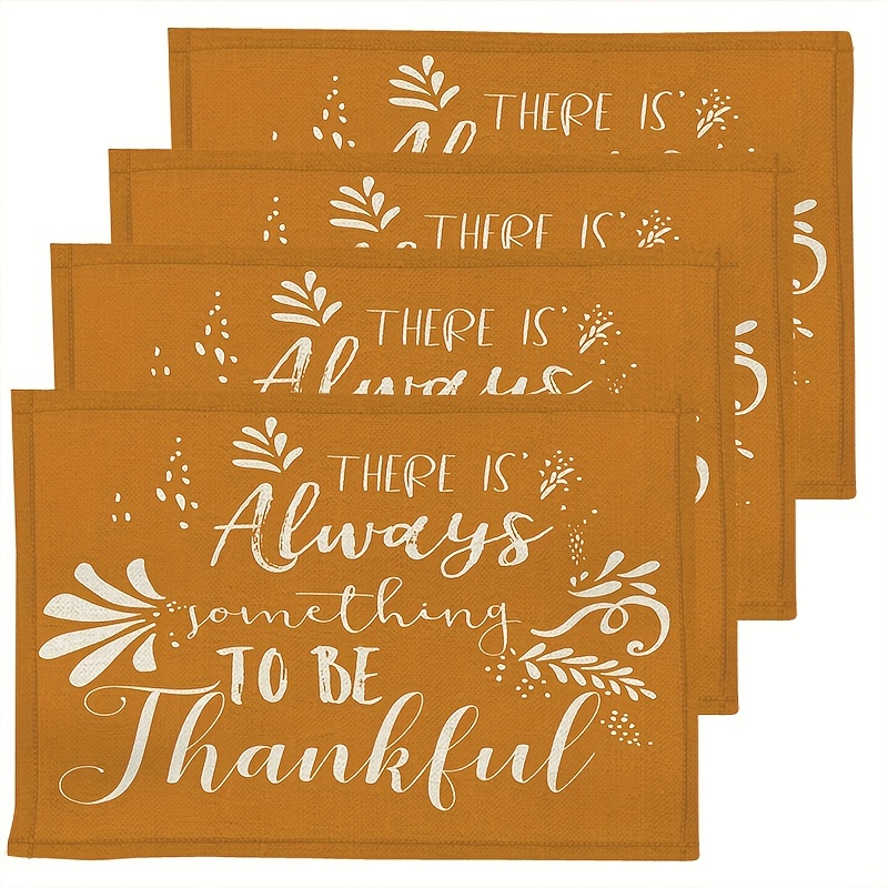 Ensemble 4 Sets Table Série Automne Sous Thème L'action - Temu France