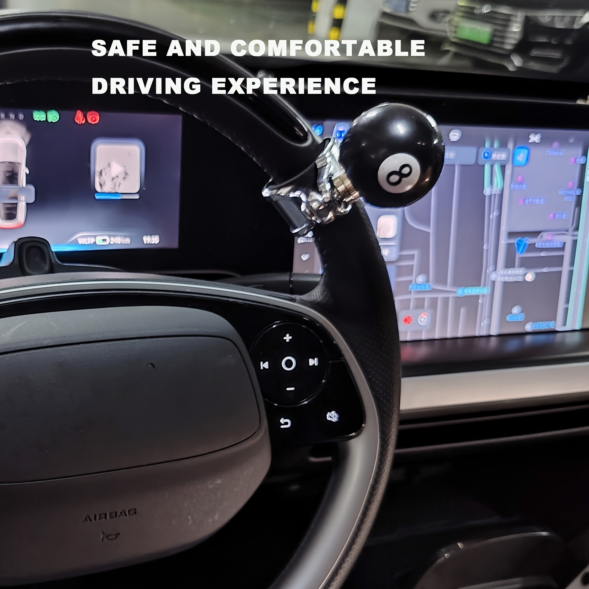 8 Ball Boat Steering Wheel Knob Spinner Tractor Steering Wheel Knob 360 | Temu Temu