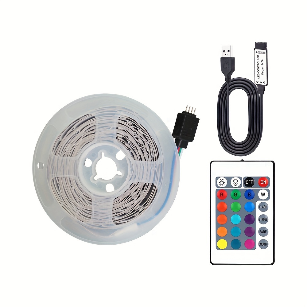 Led Strip Light 1~ Ir Remote Control 5v Powered 2835rgb - Temu United ...