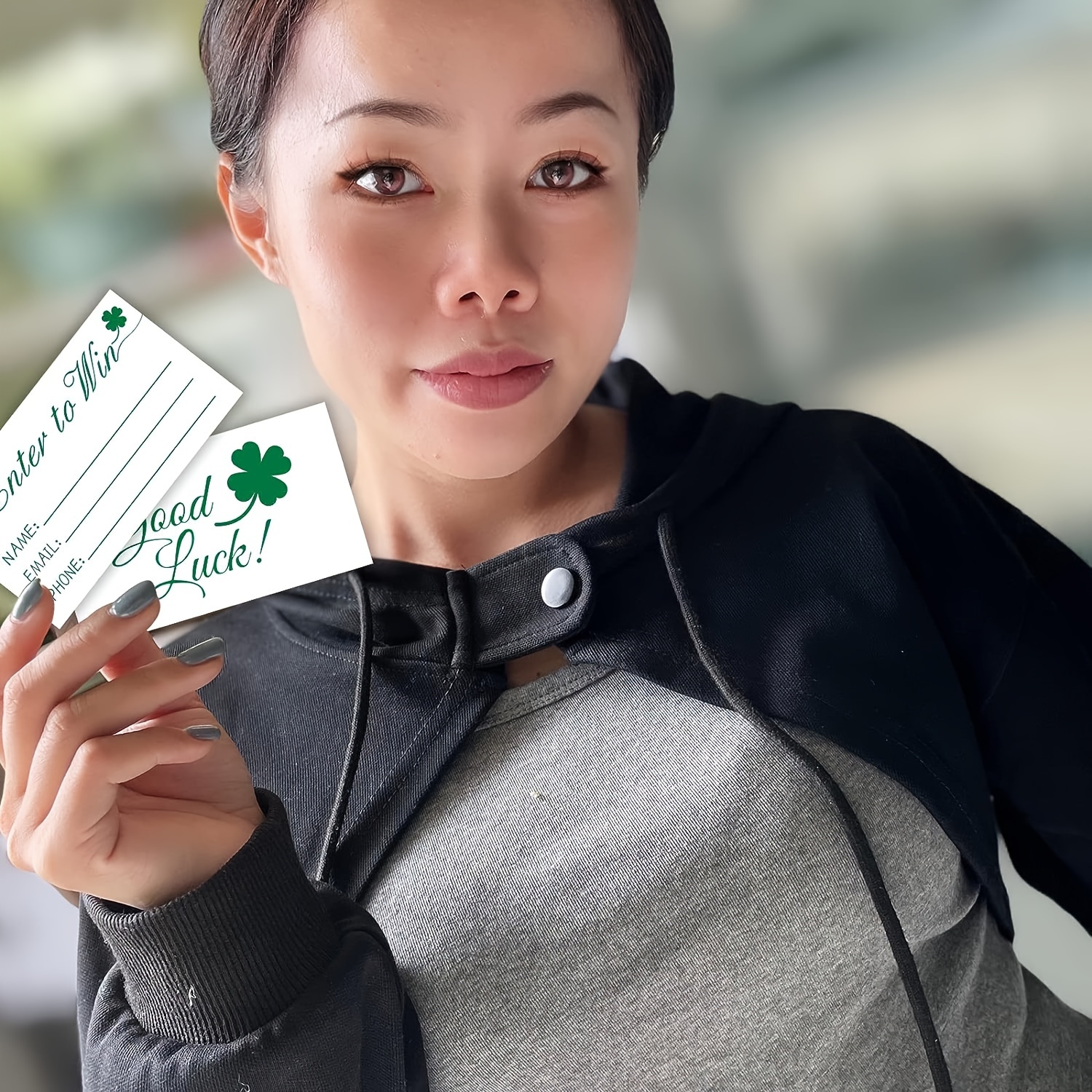 50 개갑팩 영어 편지 행운을 빌어 요 영어 태그 크리 에이 티브 인사말 카드 연락 방법 메시지 태그 카 Temu