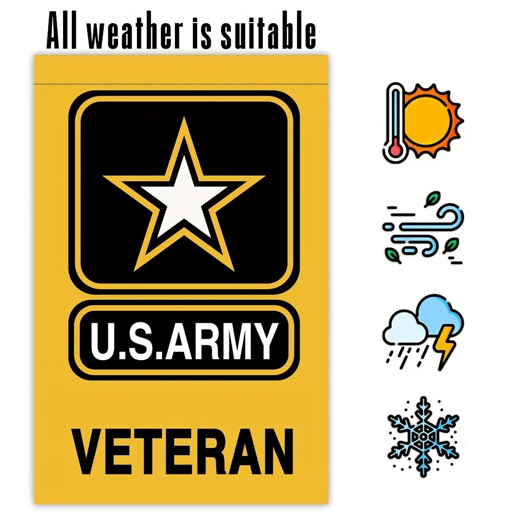 U.s Army Garden Flag Double Sided Fade Resistant - Temu