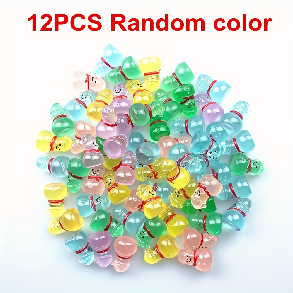 Mini Luminous Resin Snowman Ornament Glow In Dark Miniature - Temu ...