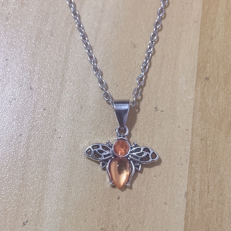 Bohemian Vintage Cute Little Bee Pendant Necklace Fashion - Temu United ...