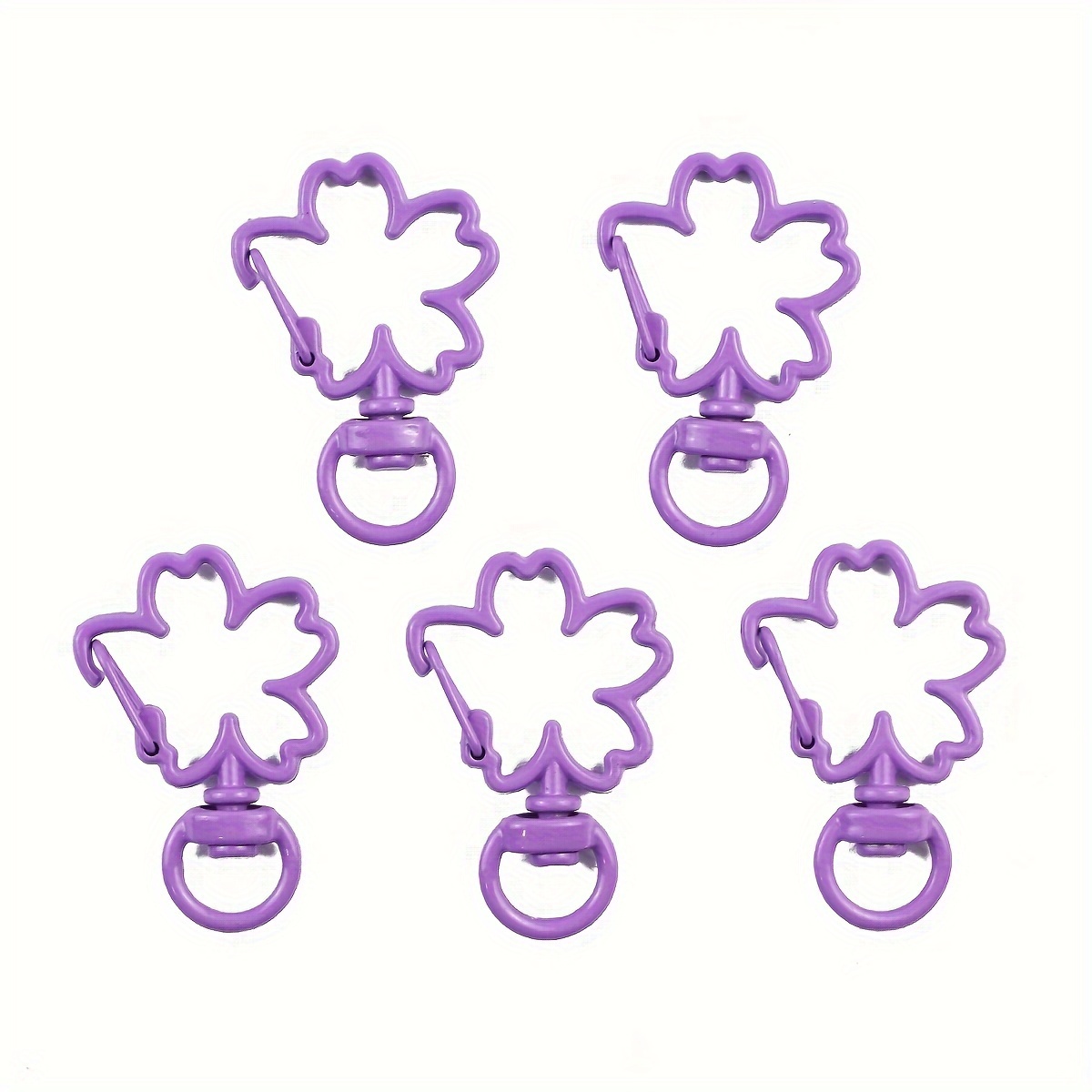 Baked Paint Flower Keychain Lobster Clasp Paint Color High - Temu ...