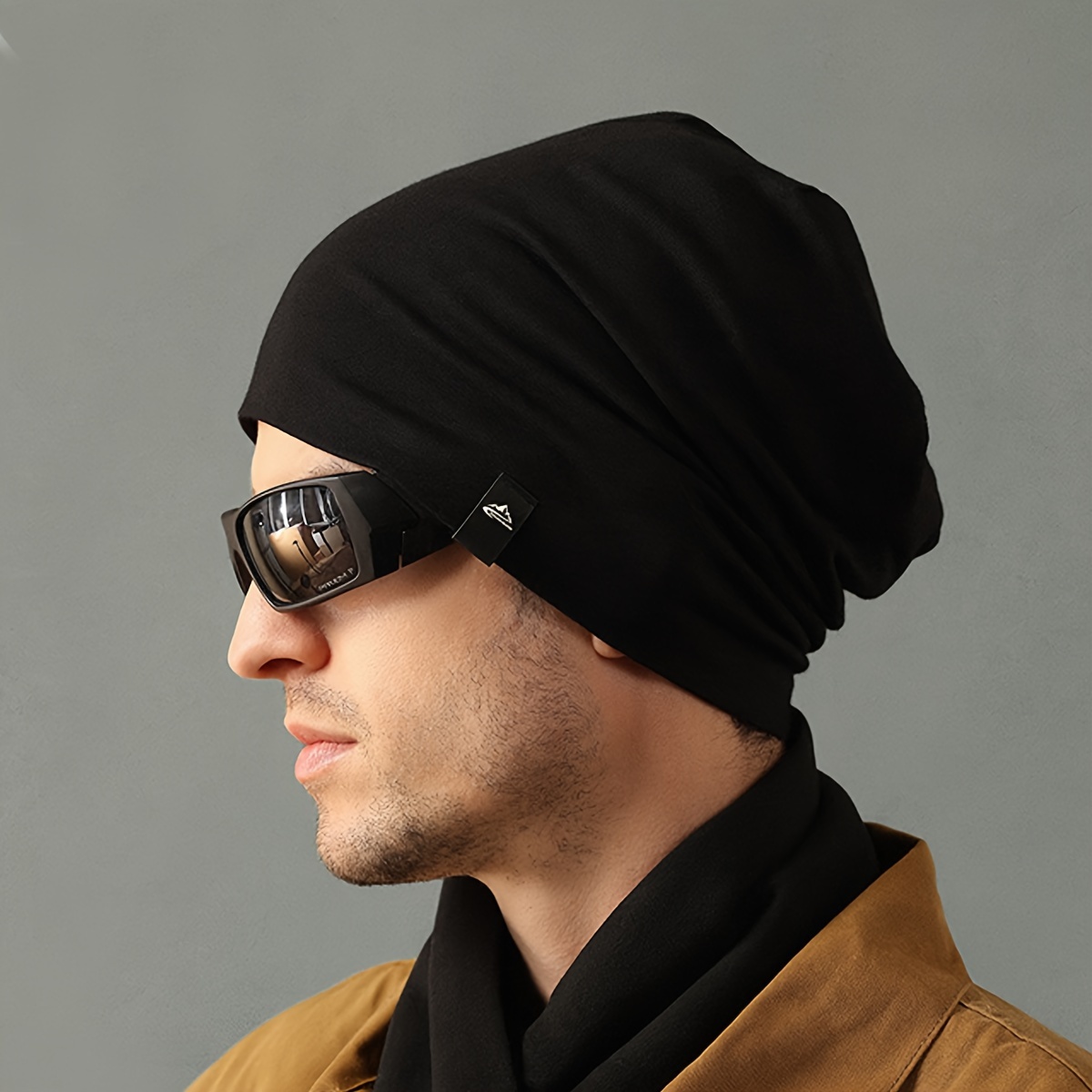 Men's Autumn And Winter Warm Knitted Hat Outdoor Travel - Temu New Zealand