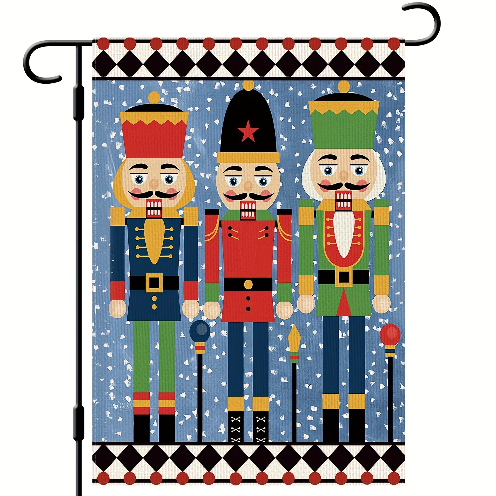 Christmas Soldier Nutcracker Garden Flag Double Side Rustic - Temu Canada