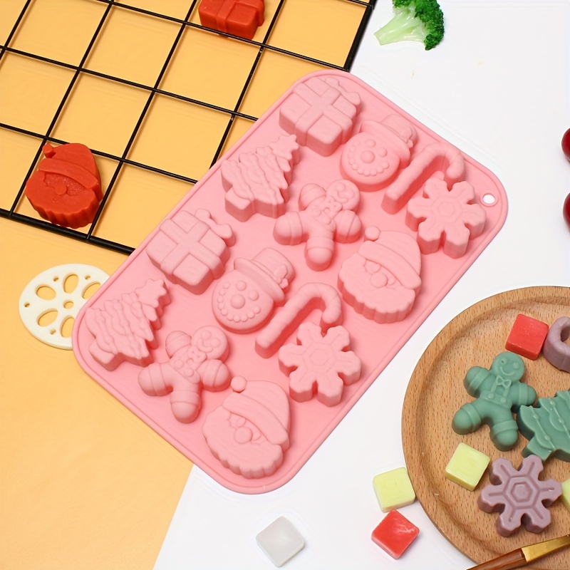 Christmas Chocolate Mold 3d Silicone Mold 14 Cavity Candy - Temu ...