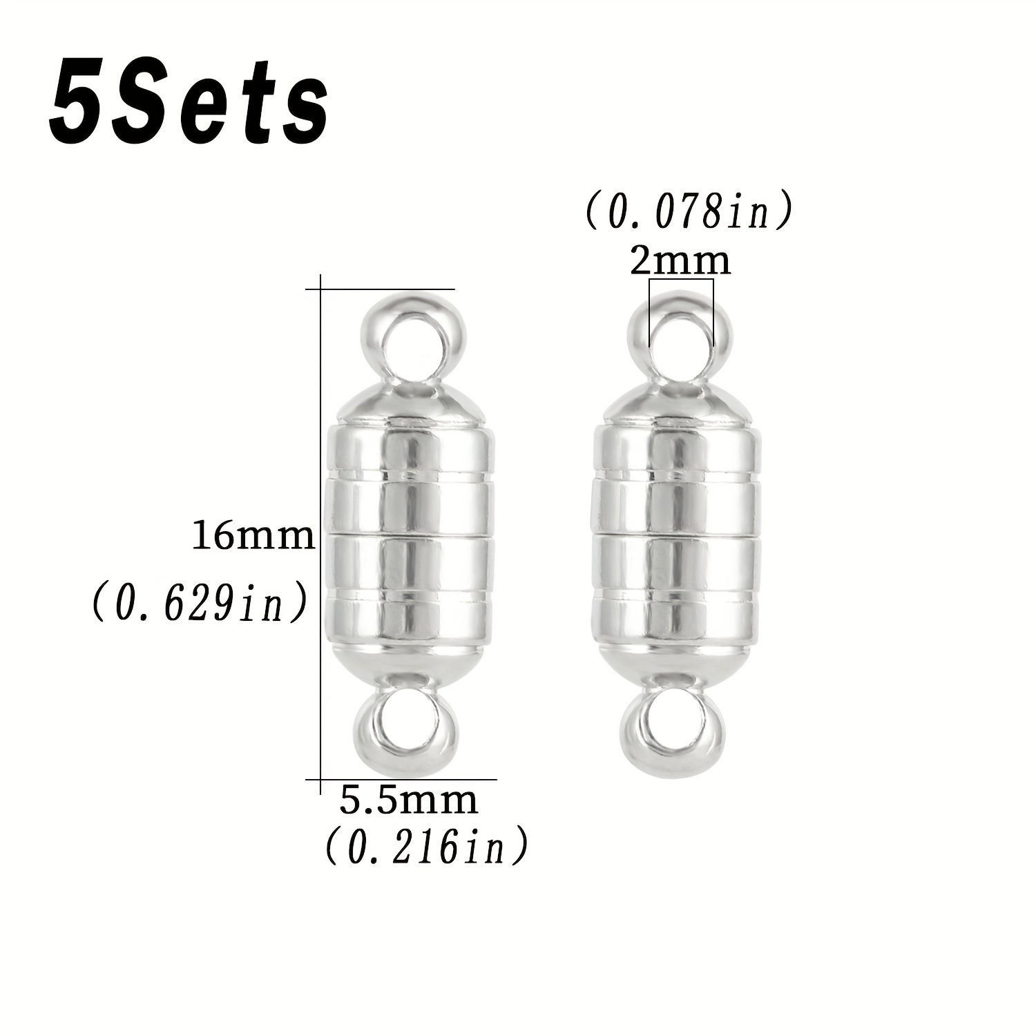 Geometric Magnetic Clasp End Buckle, Magnet Claps Connector, For ...