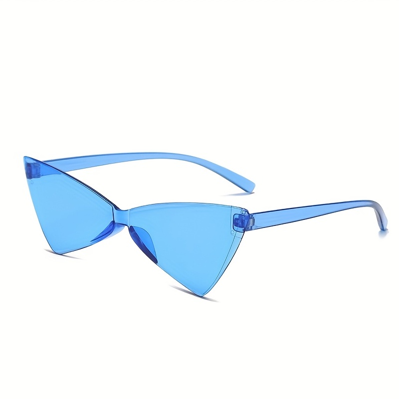 Personality Small Triangle Sunglasses Vintage Rimless Y2k - Temu