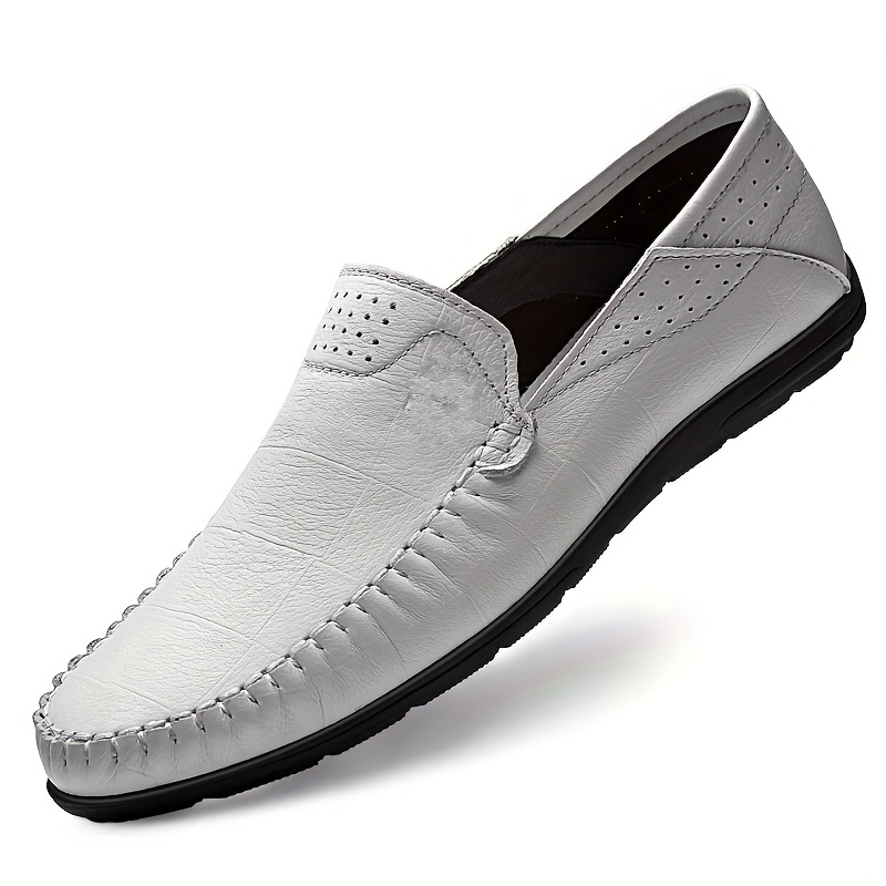 Zapatos De Mocasín Con Detalle De Costura Para Hombres, Zapatos Cómodos ...