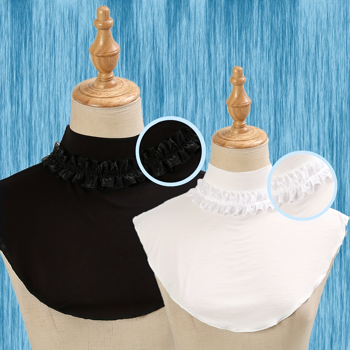 Stylish Solid Color Modal Collar Elastic Ruffle Band - Temu New Zealand