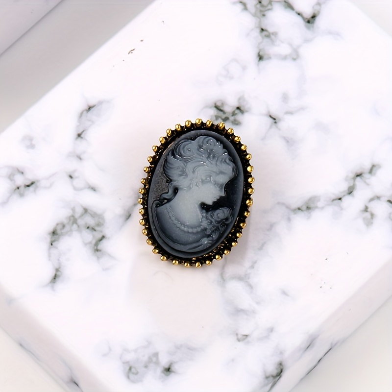 Vintage Style Beauty Head Cameo Pin Brooch Corsage Clothing - Temu ...