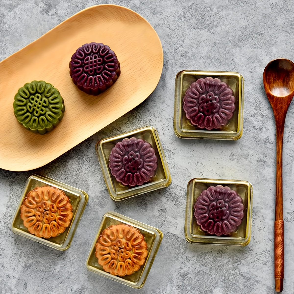 Mooncake Boxes Cake Boxes Plastic Square Containers Clear - Temu