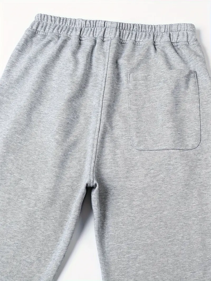 Mens Stylish Loose Solid Sweatpants Pockets Active Temu United Kingdom
