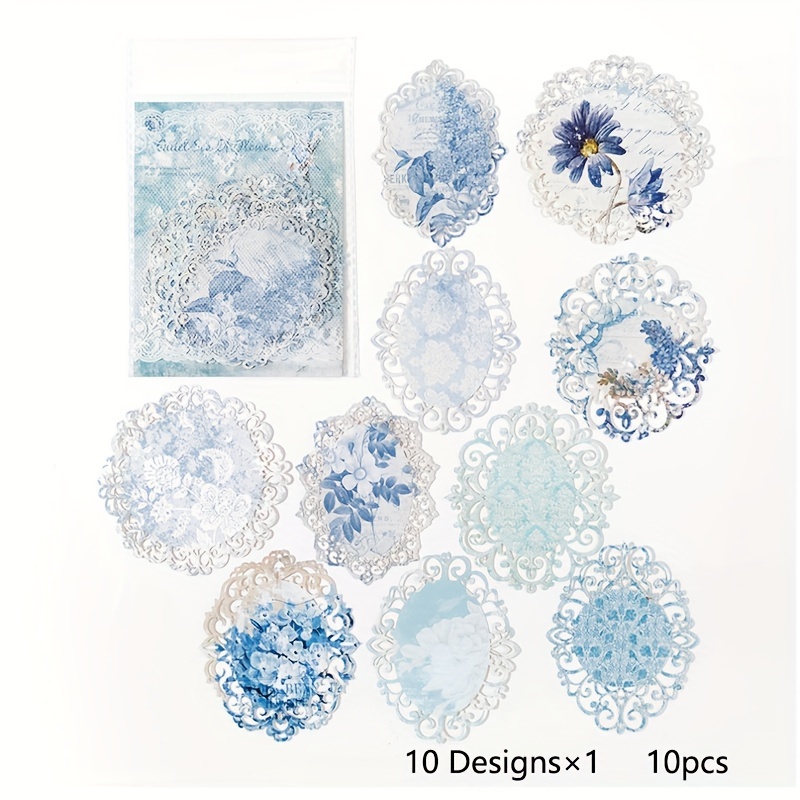 Flower Opening Period Series Hollow Lace Paper Small Fresh - Temu Australia