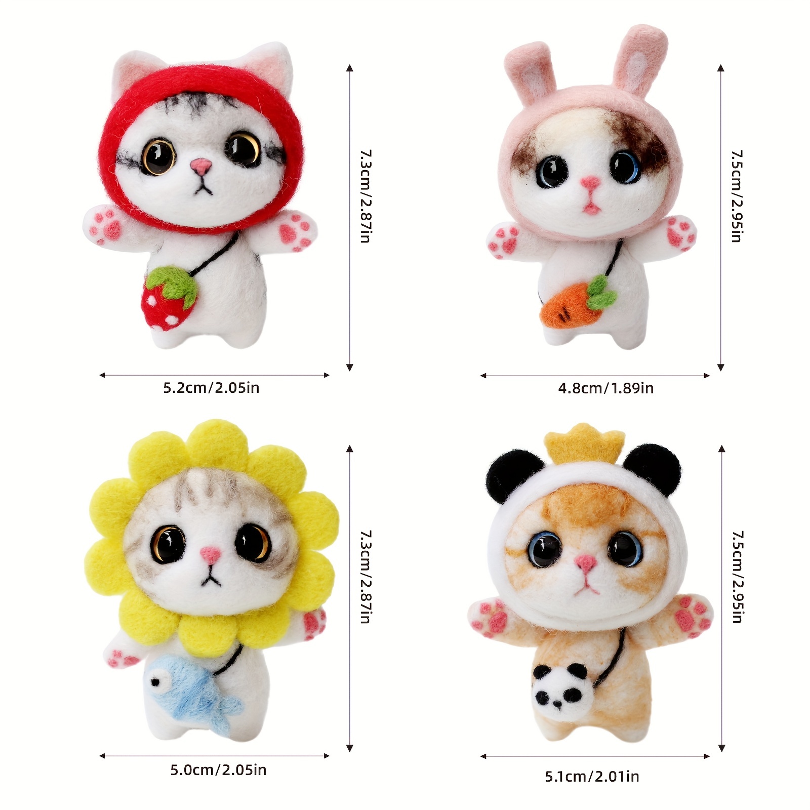 1set Wool Needle Felting Kit For Beginner Starers Dog Needle Felting ...