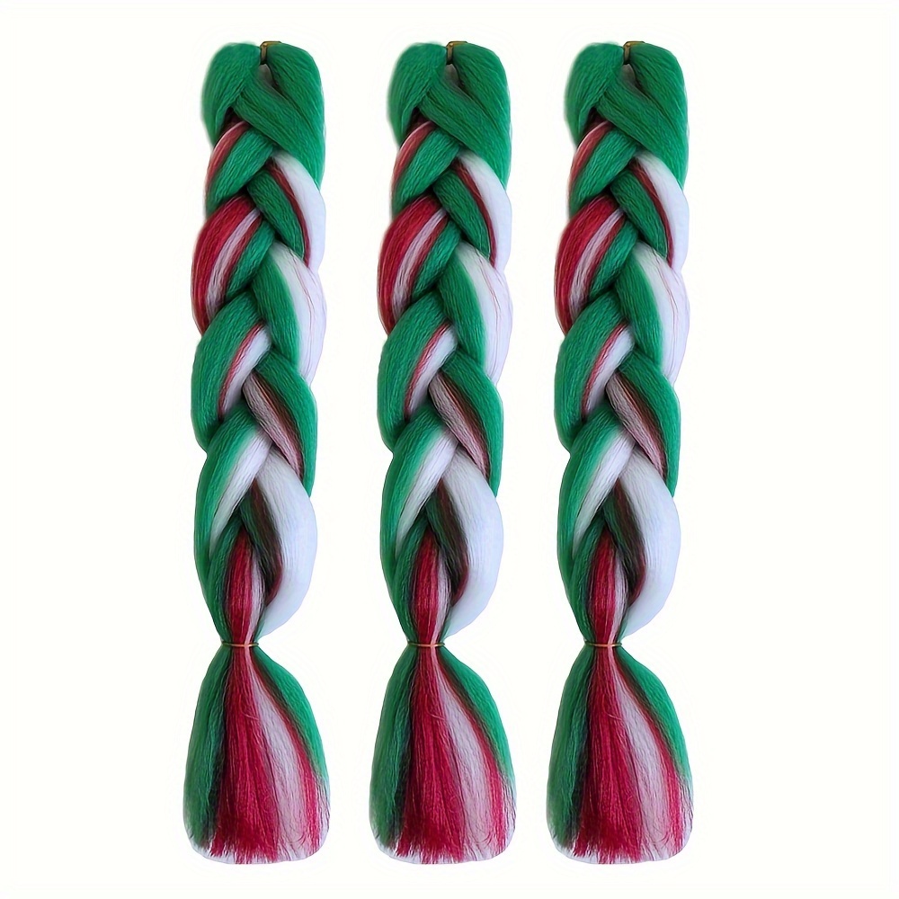 4 Colors Mix Braiding Hair Extensions Jumbo Hair / Synthetic - Temu Ireland