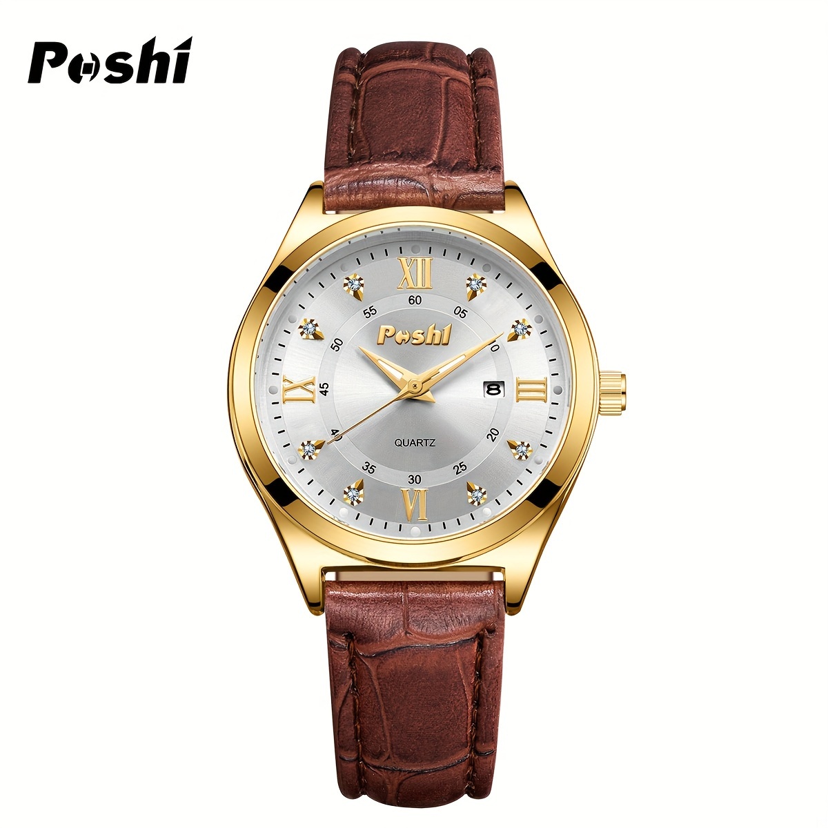 Poshi Orologio Donna Lusso In Quarzo Strass Orologio - Temu Italy