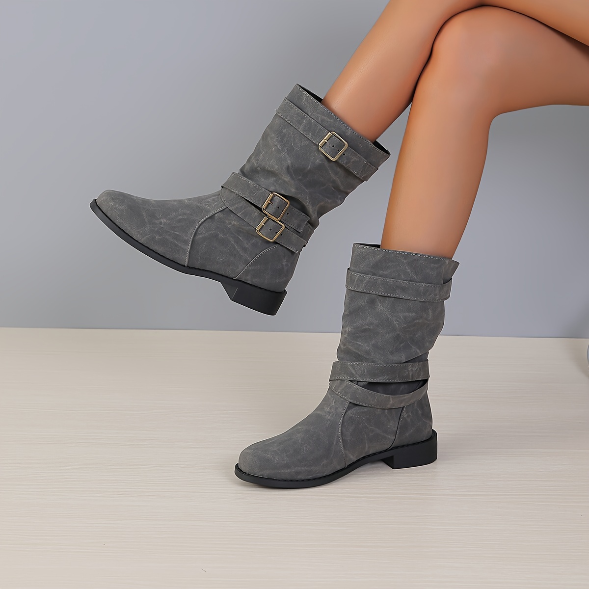 Black Boots Knee High Elisabet Women's Knee High Boots - 2 Inch With ...