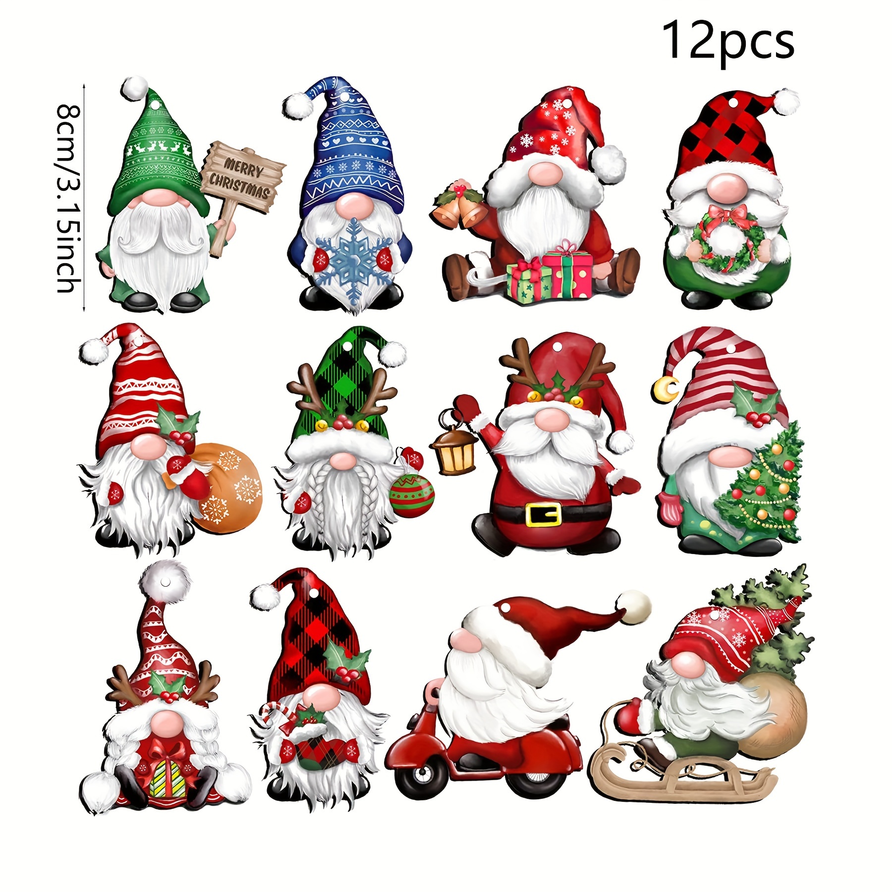 Christmas Wooden Hanging Ornament Christmas Tree Decoration - Temu Ireland