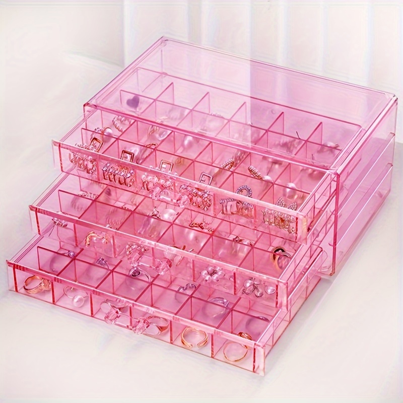 Transparent Jewelry Storage Box Multi layer Large Capacity - Temu ...