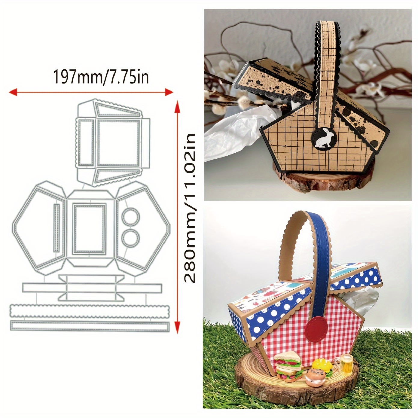 Christmas Diy Narrow Pine Trees Metal Die Cuts Merry - Temu