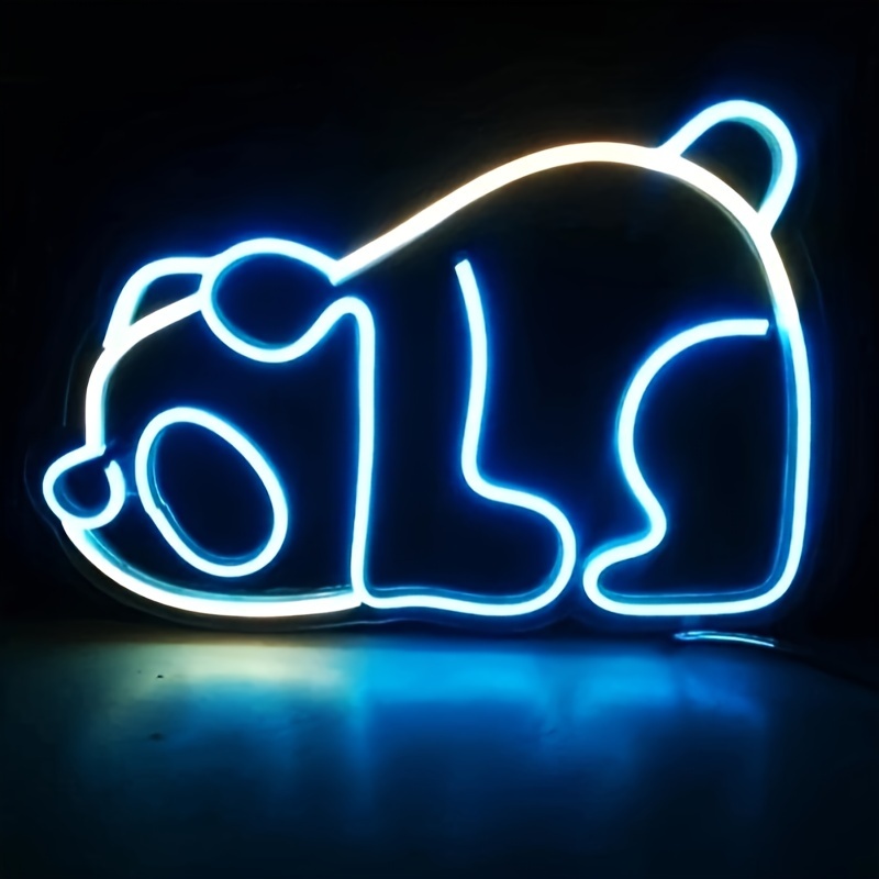 Tired Panda Neon Light Led Night Light Usb Neon For Sign Bedroom Bar ...